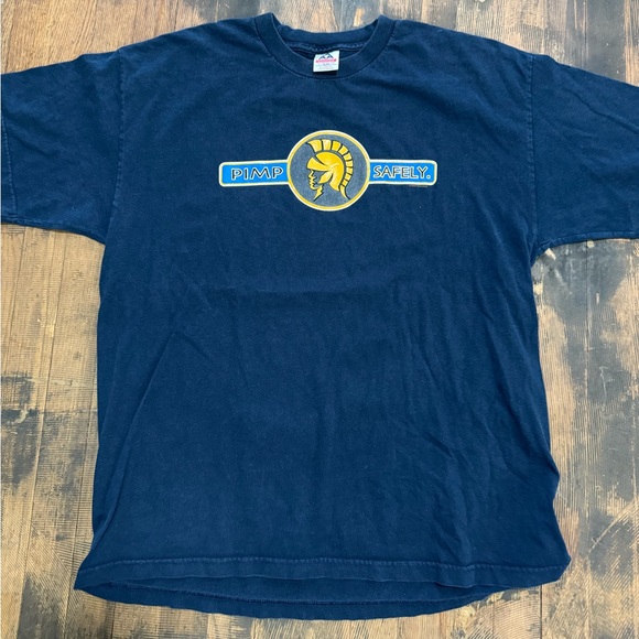 Aaa | Shirts | Vintage Triple A Pimp Safely 200 Wreckless Navy T Shirt ...